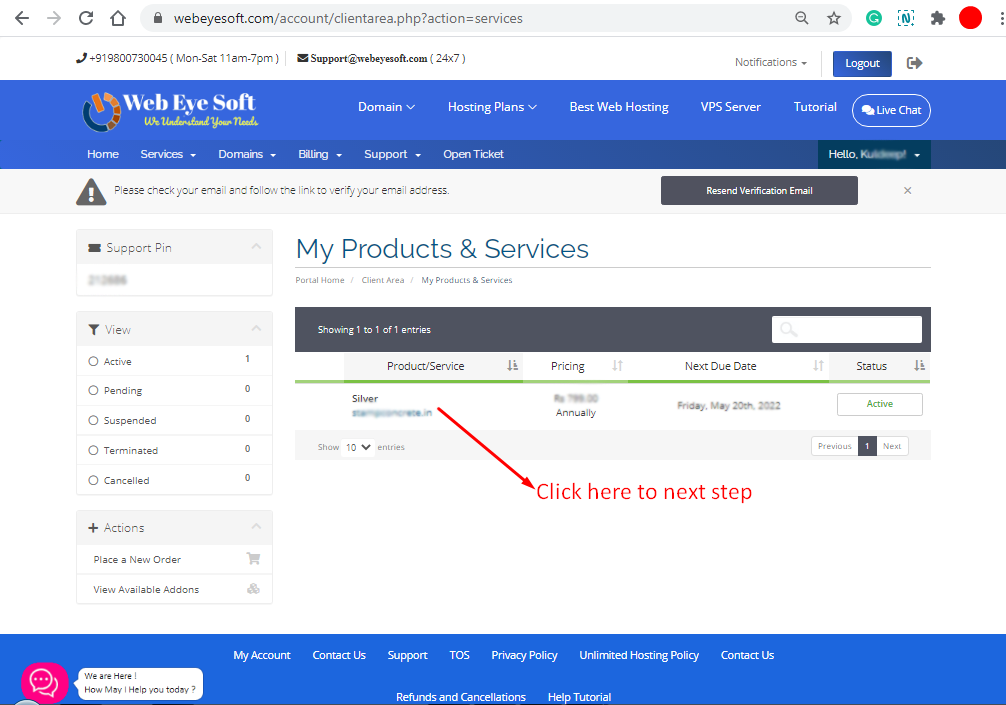 How to Login your Web Hosting control Panel – Support – Knowledge Base | Web Eye Soft
